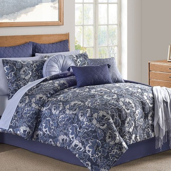 HENDEL INDIGO | Bedding | Hendel Indigo King Comforter Set Bedding 4 ...